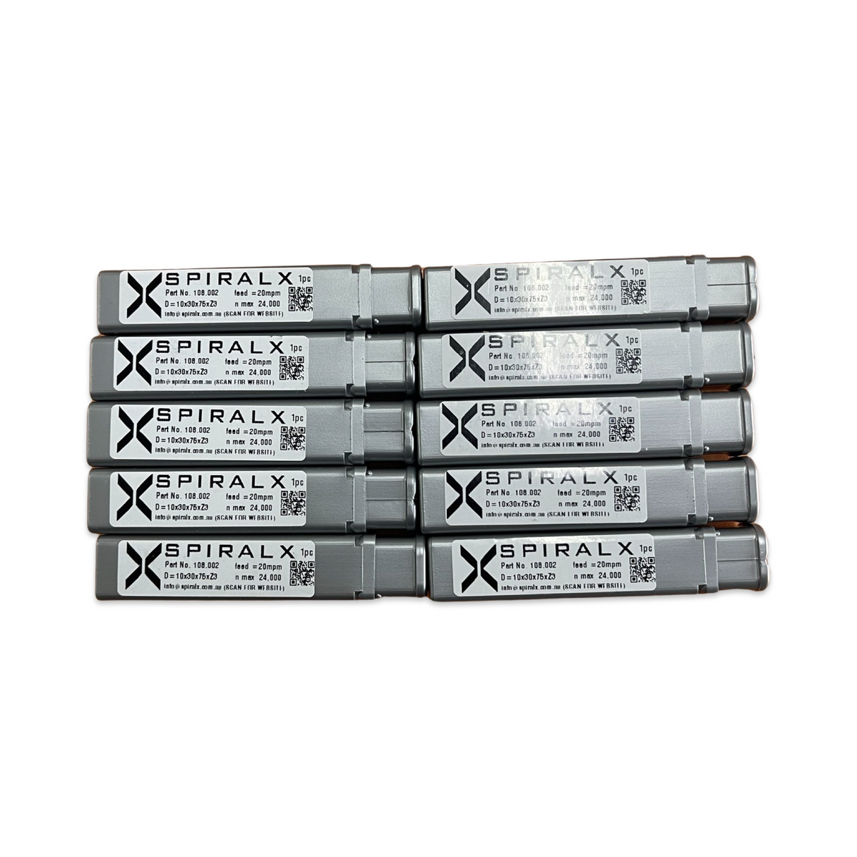 Compression Cutter 3 Flute 10 Mm Spiralx 108002 Sharp Edge Aust